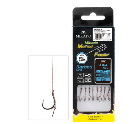 Tanio: PRZYPON METHOD FEEDER - Z IGŁĄ - hak z zadziorem nr 12 / plecionka: 0.12mm/10cm - op.8szt ...